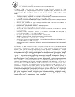 Village Fund Policy alleviate poverty in rural areas | PDF