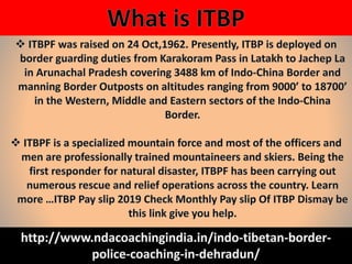ITBP coaching in Dehradun | PPTX | Education