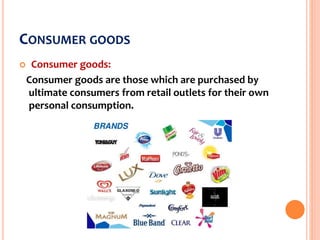 classification of industrial and consumer good and channel of ...