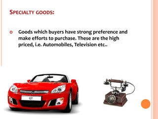 classification of industrial and consumer good and channel of ...
