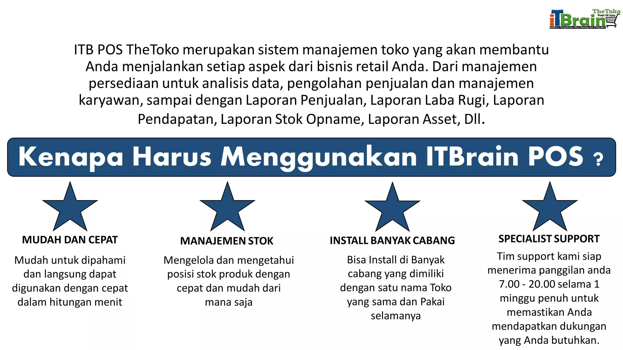 Penawaran Aplikasi Kasir Toko ITB POS | PDF