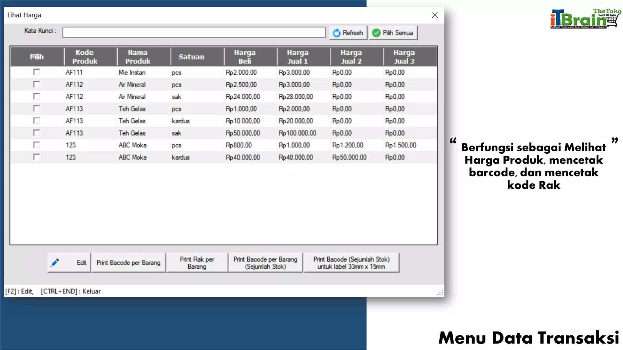 Penawaran Aplikasi Kasir Toko ITB POS | PDF