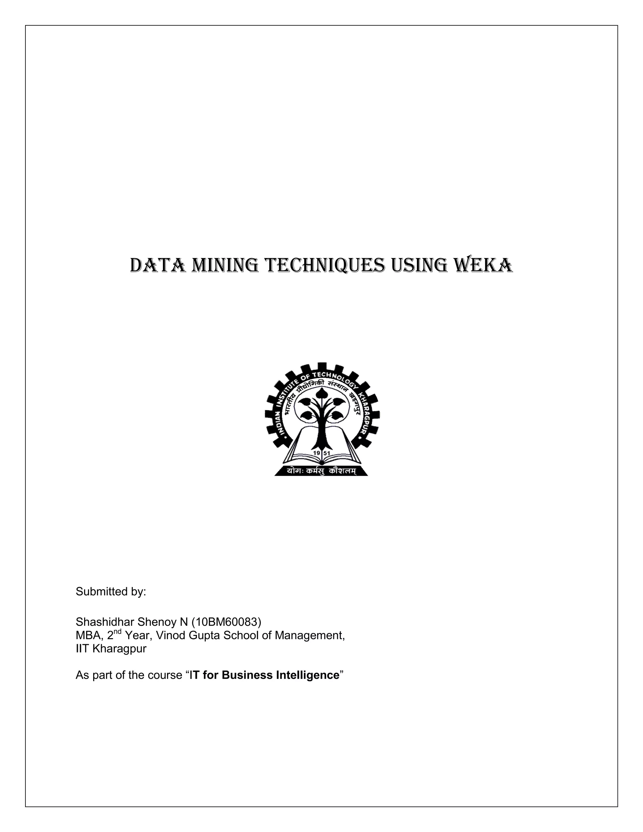 Data Mining using Weka | PDF Data Mining using Weka | PDF