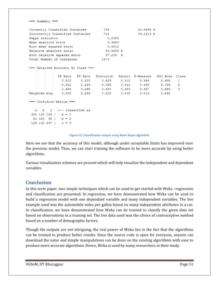 Data Mining using Weka | PDF