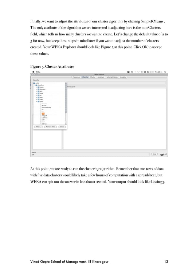 Classification and Clustering Analysis using Weka | PDF