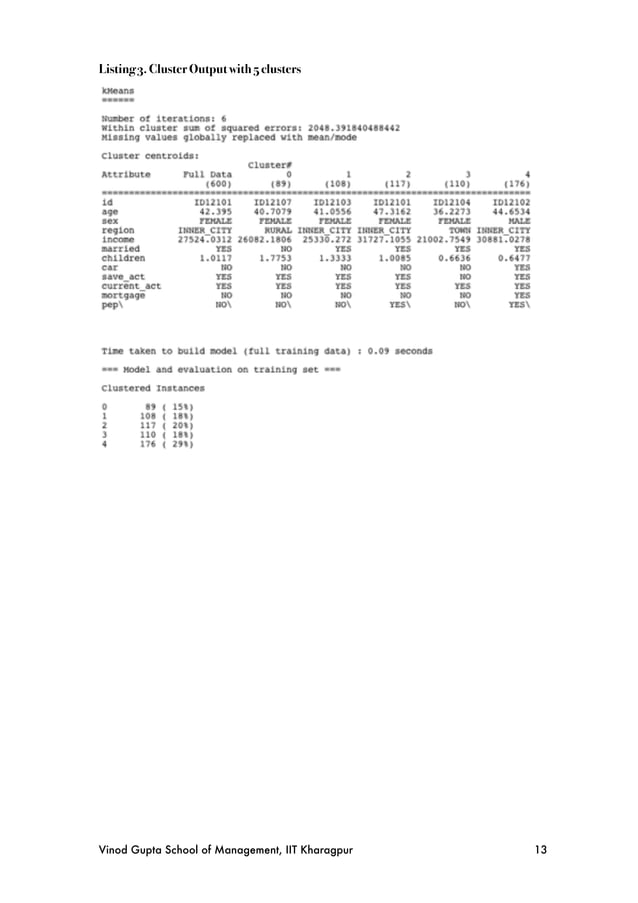 Classification and Clustering Analysis using Weka | PDF