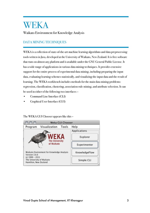 Classification and Clustering Analysis using Weka | PDF