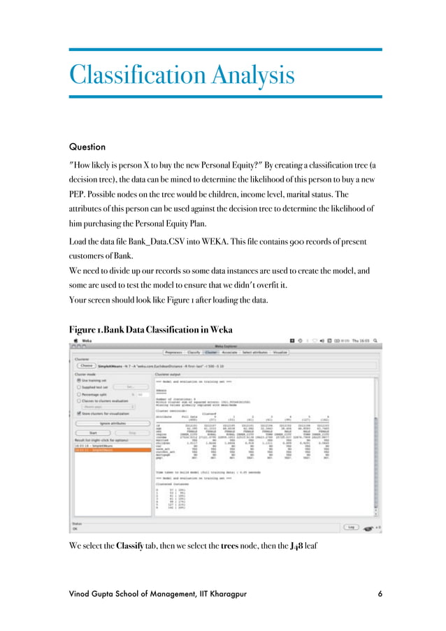 Classification and Clustering Analysis using Weka | PDF Classification and Clustering Analysis using Weka | PDF