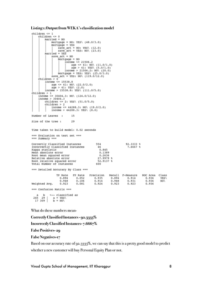 Classification and Clustering Analysis using Weka | PDF