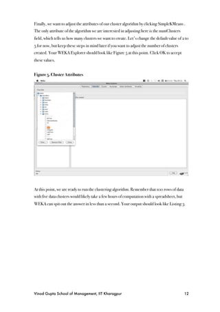 Classification and Clustering Analysis using Weka | PDF
