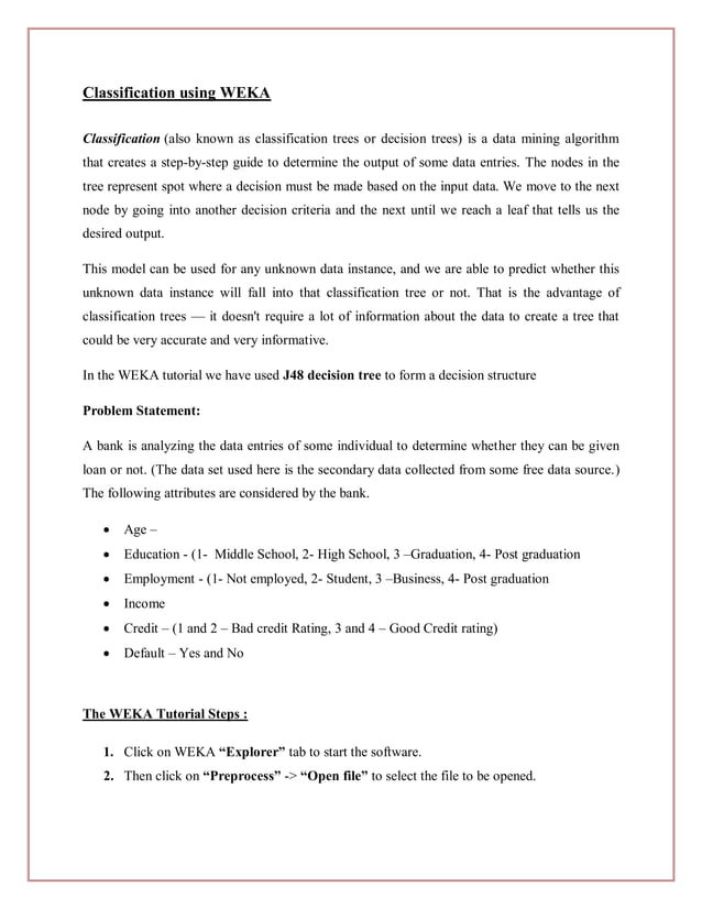 ITB tutorial WEKA Prabhat Agarwal | PDF | Computer Software and Applications | Computing