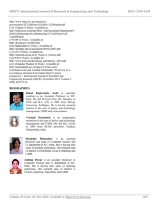 It business management parameters framework from indian context | PDF