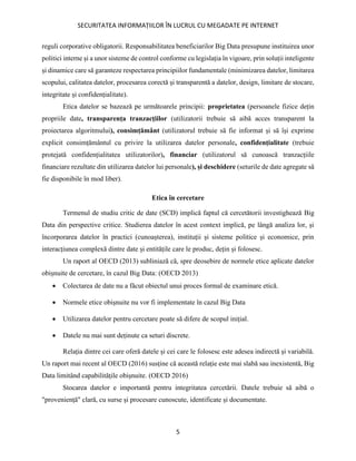 Securitatea informațiilor în lucrul cu megadate pe Internet | PDF