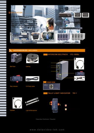 Datavideo ITC-100 | PDF