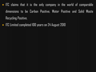 ITC CSR PROJECT | PPTX