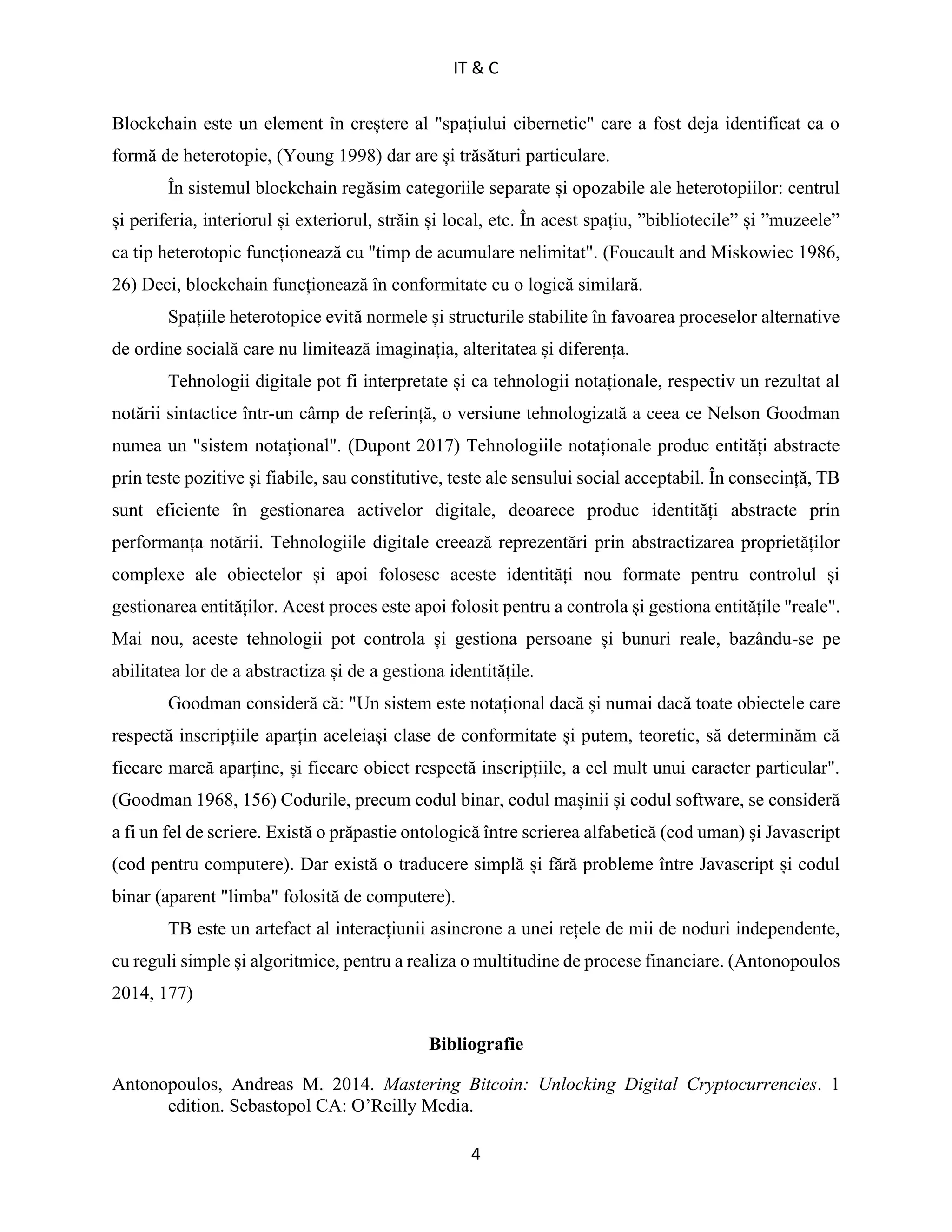 Filosofia tehnologiei blockchain, în IT & C | PDF