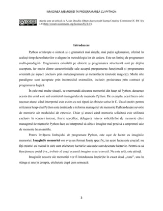 Imaginea memoriei în programarea cu Python | PDF