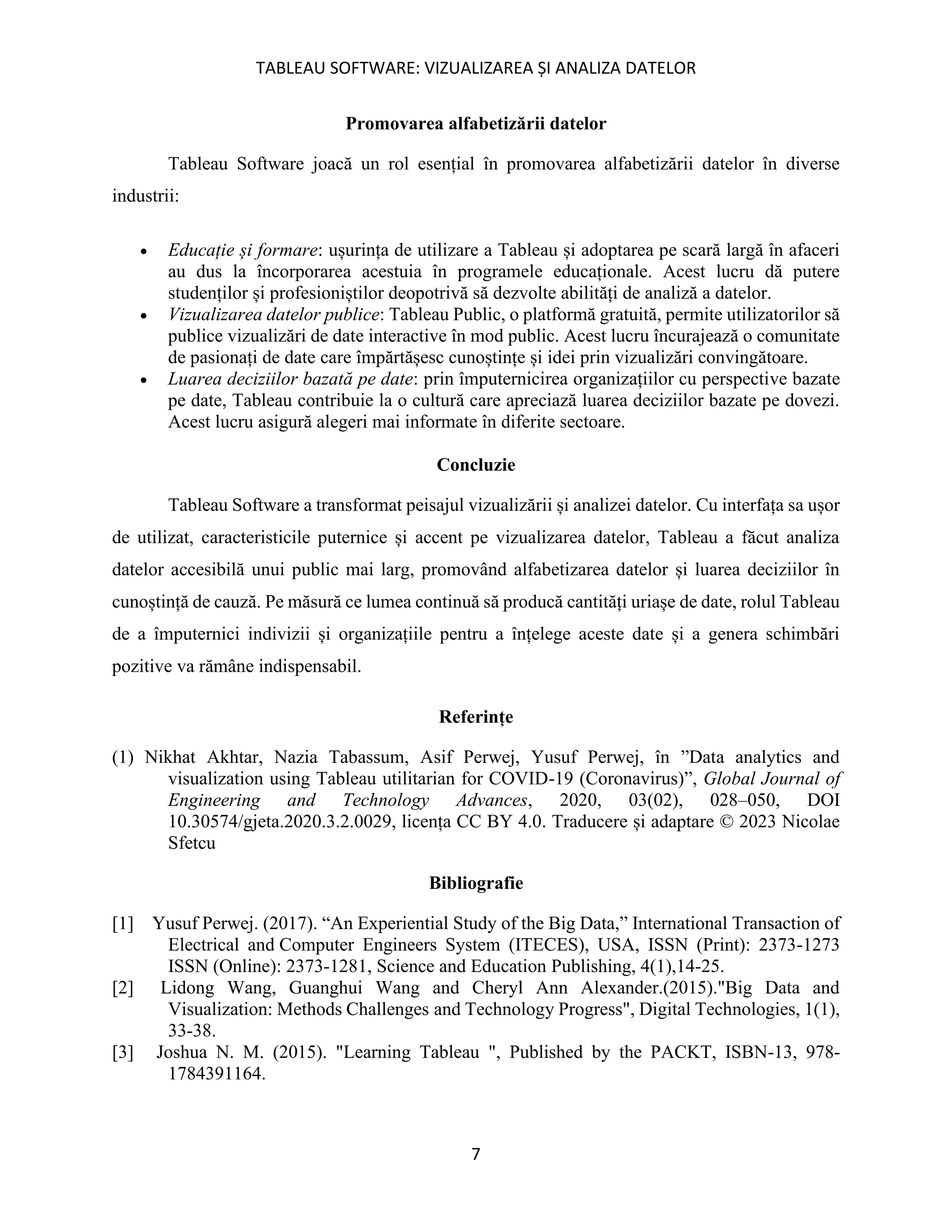 Tableau Software: Vizualizarea și analiza datelor | PDF