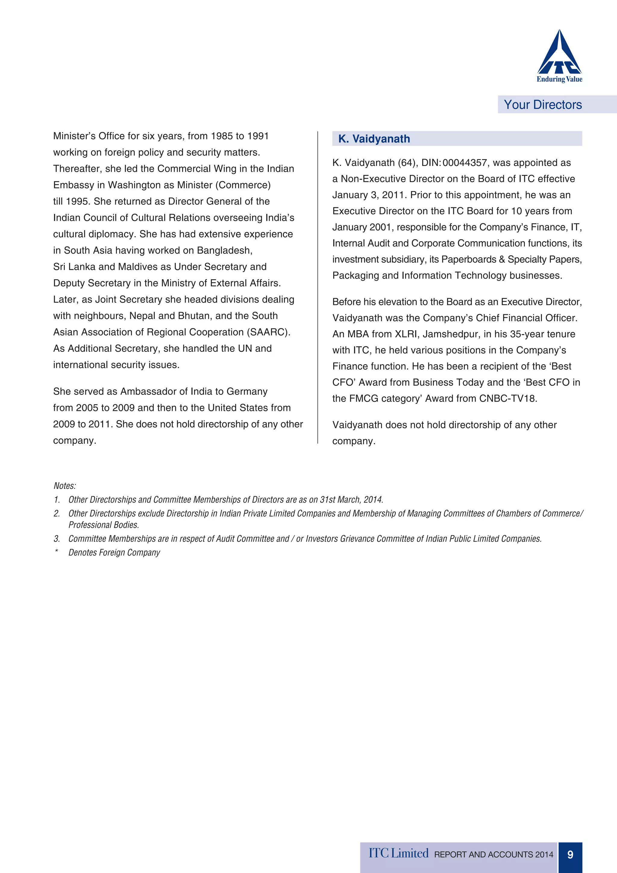 Itc board-of-directors | PDF