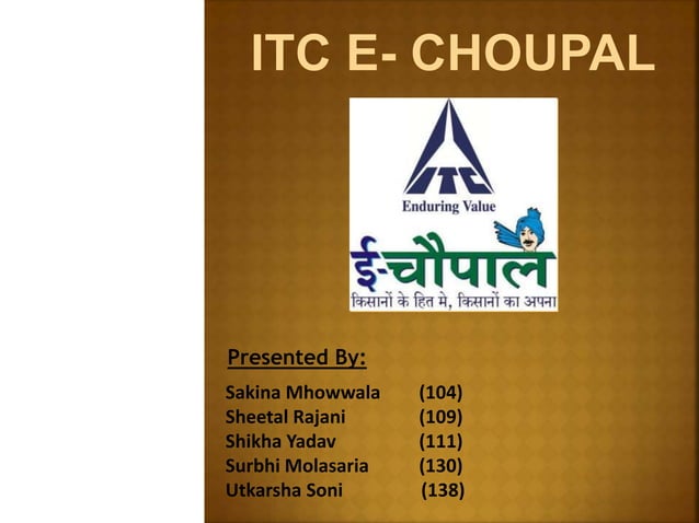 ITC E- choupal | PPT
