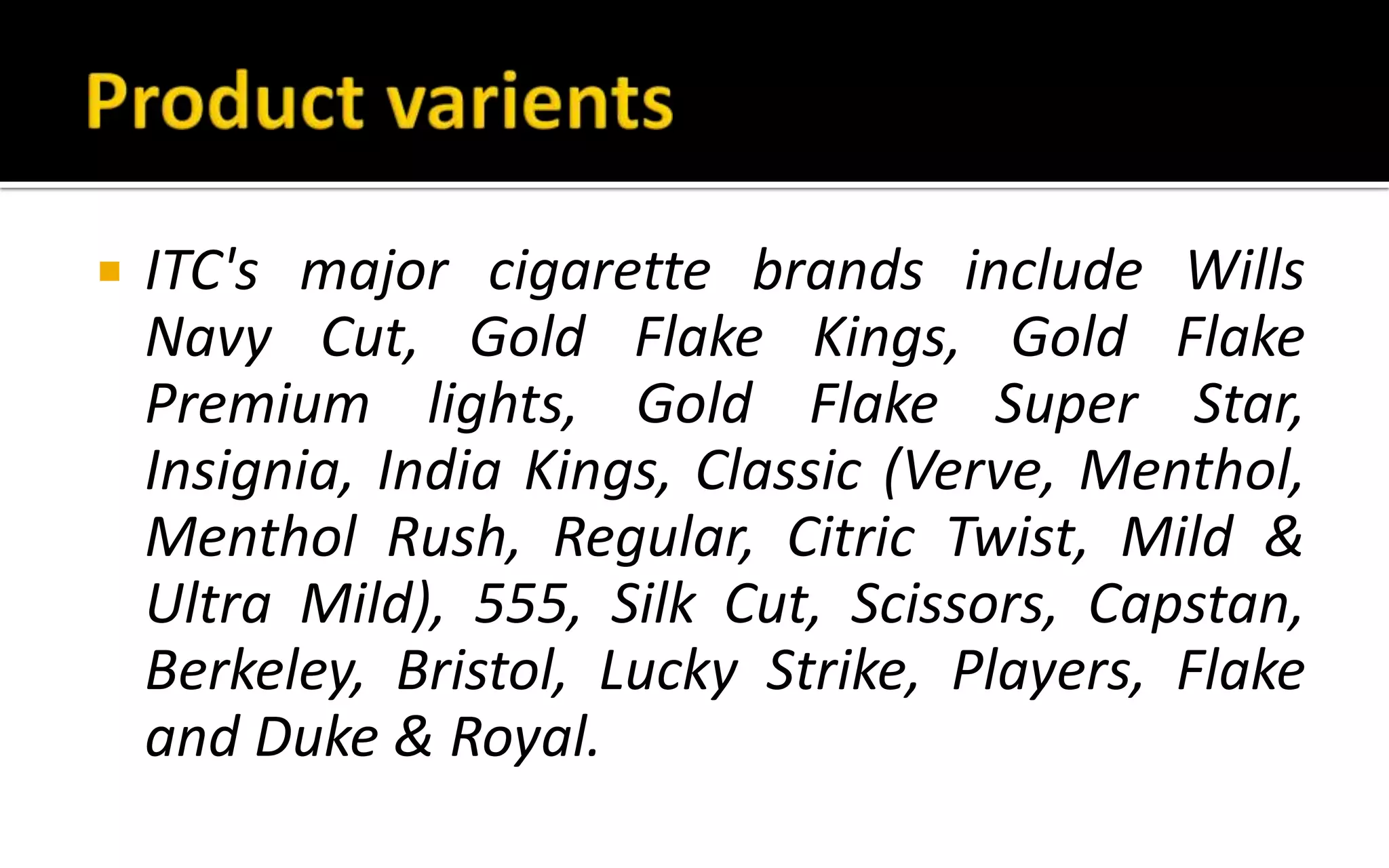 Itc cigarette distribution channel | PPTX