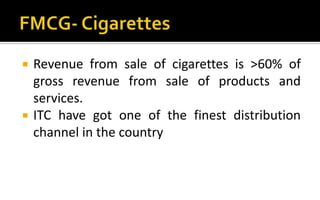 Itc cigarette distribution channel | PPTX