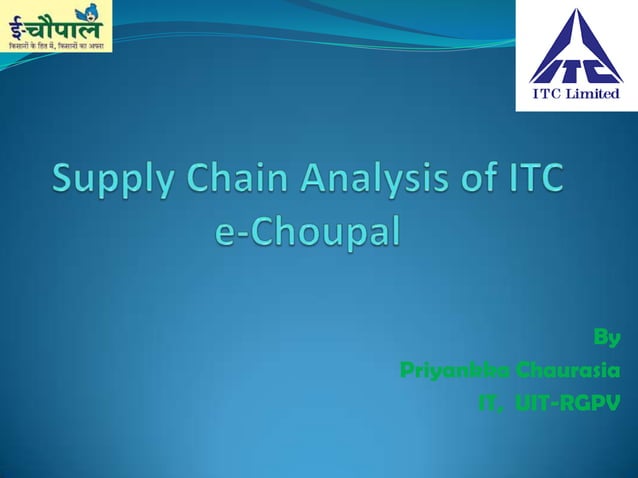 Itc e - choupal-ppt-final | PPTX | Agriculture | Industries