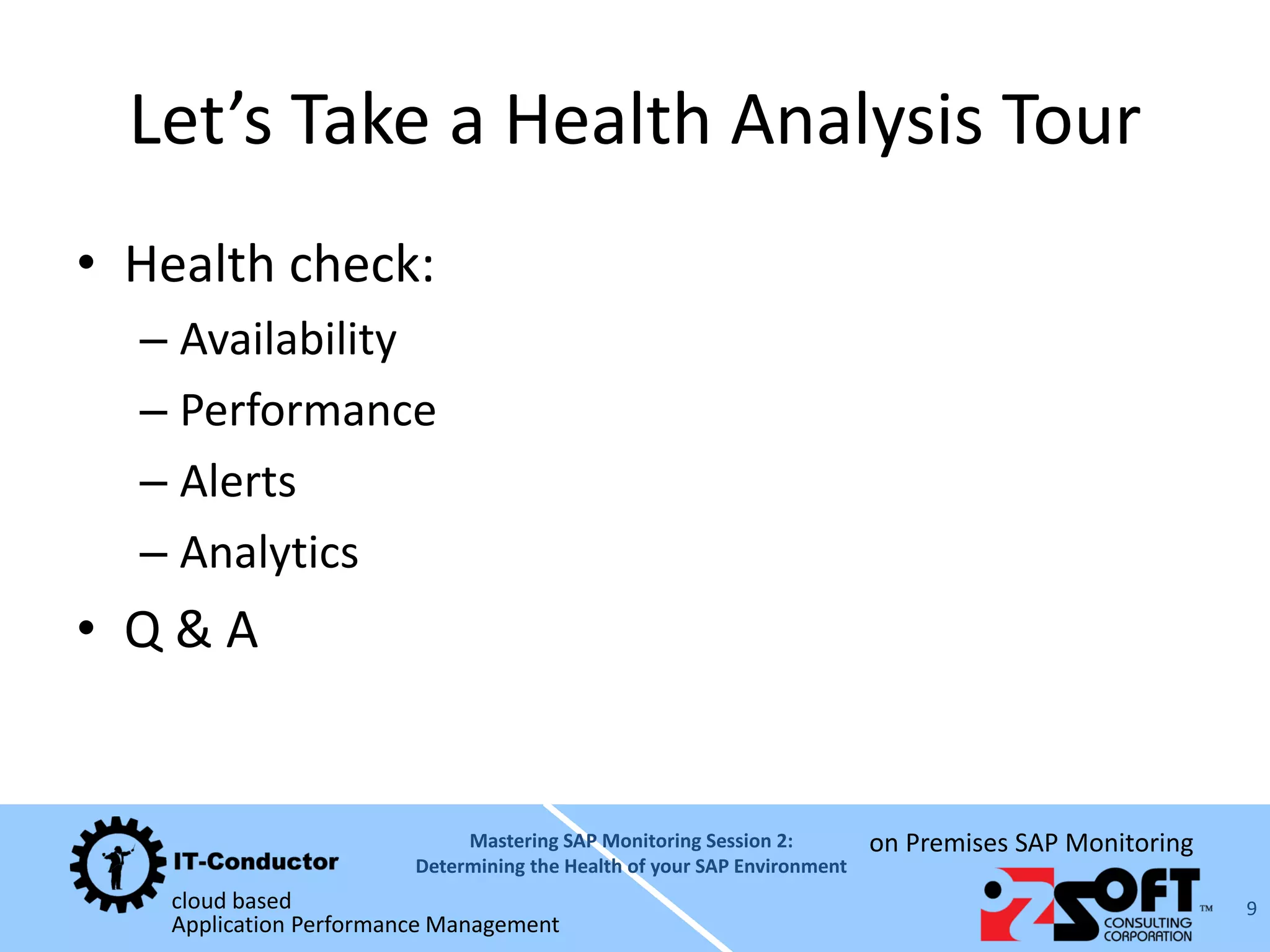 Mastering Sap Monitoring Determining The Health Of Your Sap Environment Pdf