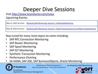 Mastering SAP Monitoring - Determining the Health of your SAP ...