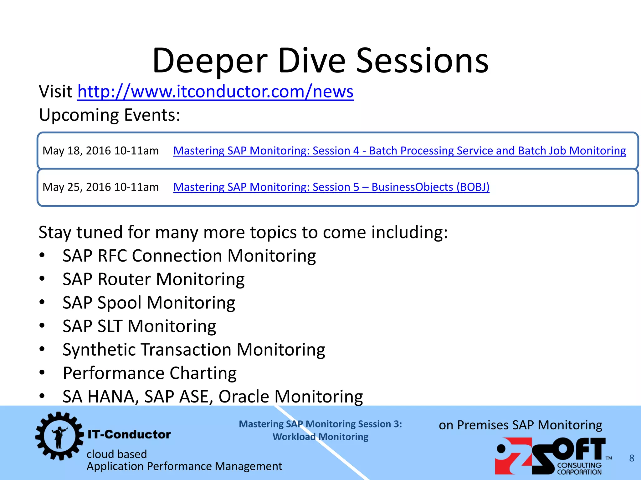 Mastering Sap Monitoring Workload Monitoring Pdf