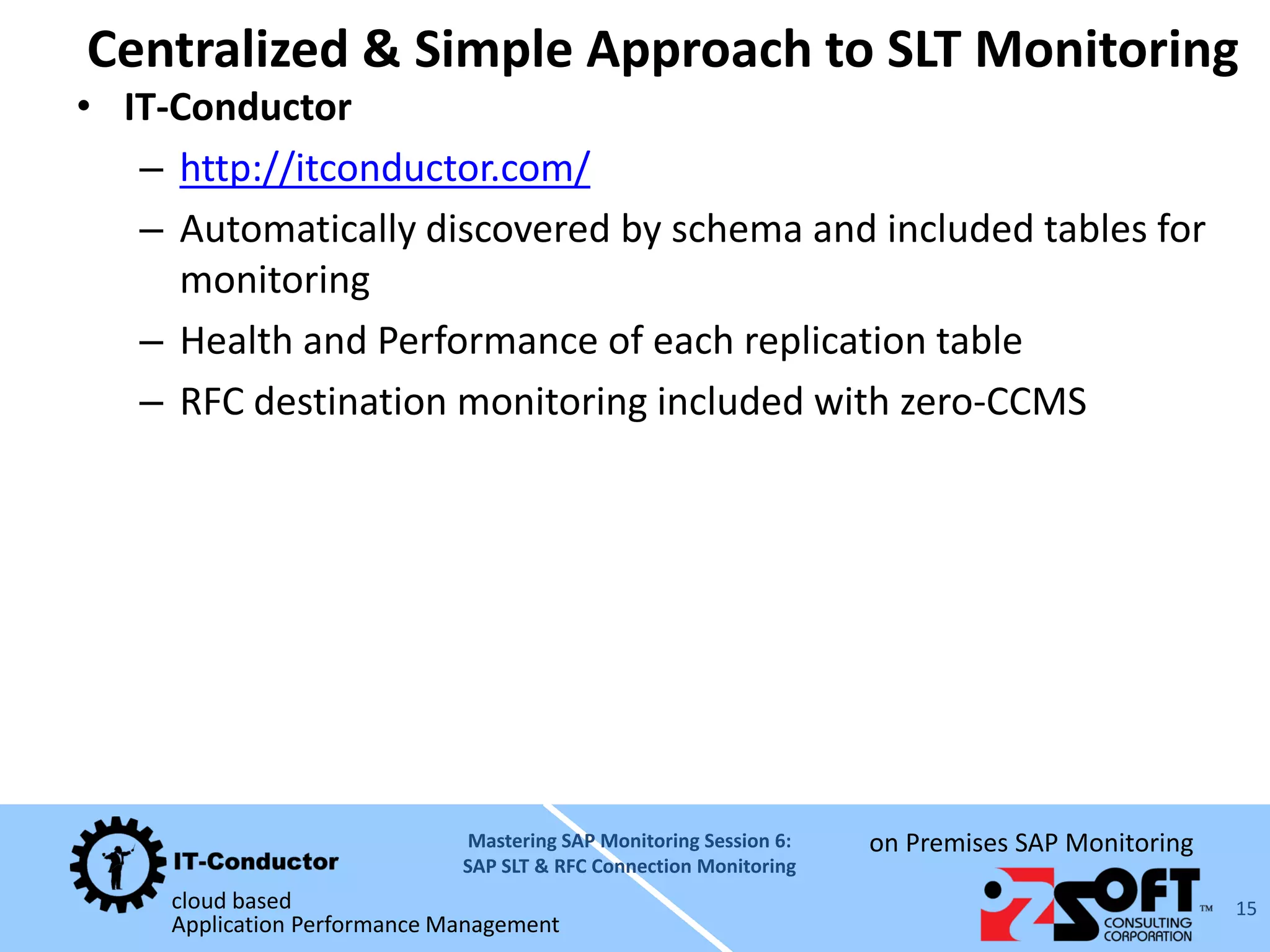 Mastering SAP Monitoring - SAP SLT & RFC Connection Monitoring | PDF