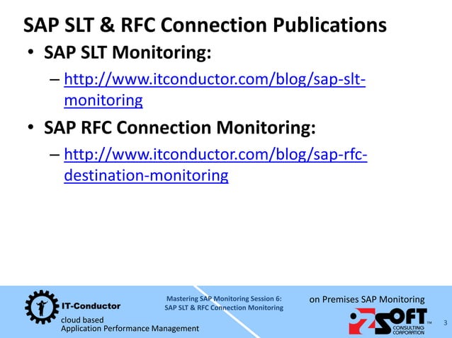 Mastering SAP Monitoring - SAP SLT & RFC Connection Monitoring | PDF