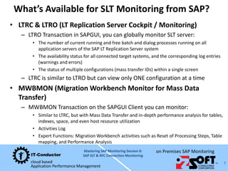 Mastering SAP Monitoring - SAP SLT & RFC Connection Monitoring | PDF