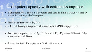 Applications of Information Theory | PPT