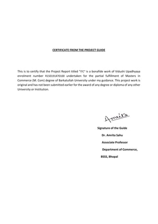 ITC-Report-and-Accounts-2023 totally based on personal experience | PDF