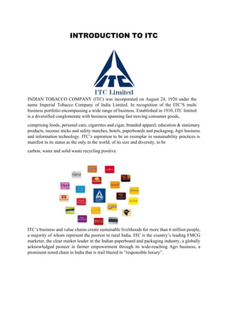 ITC-Report-and-Accounts-2023 totally based on personal experience | PDF