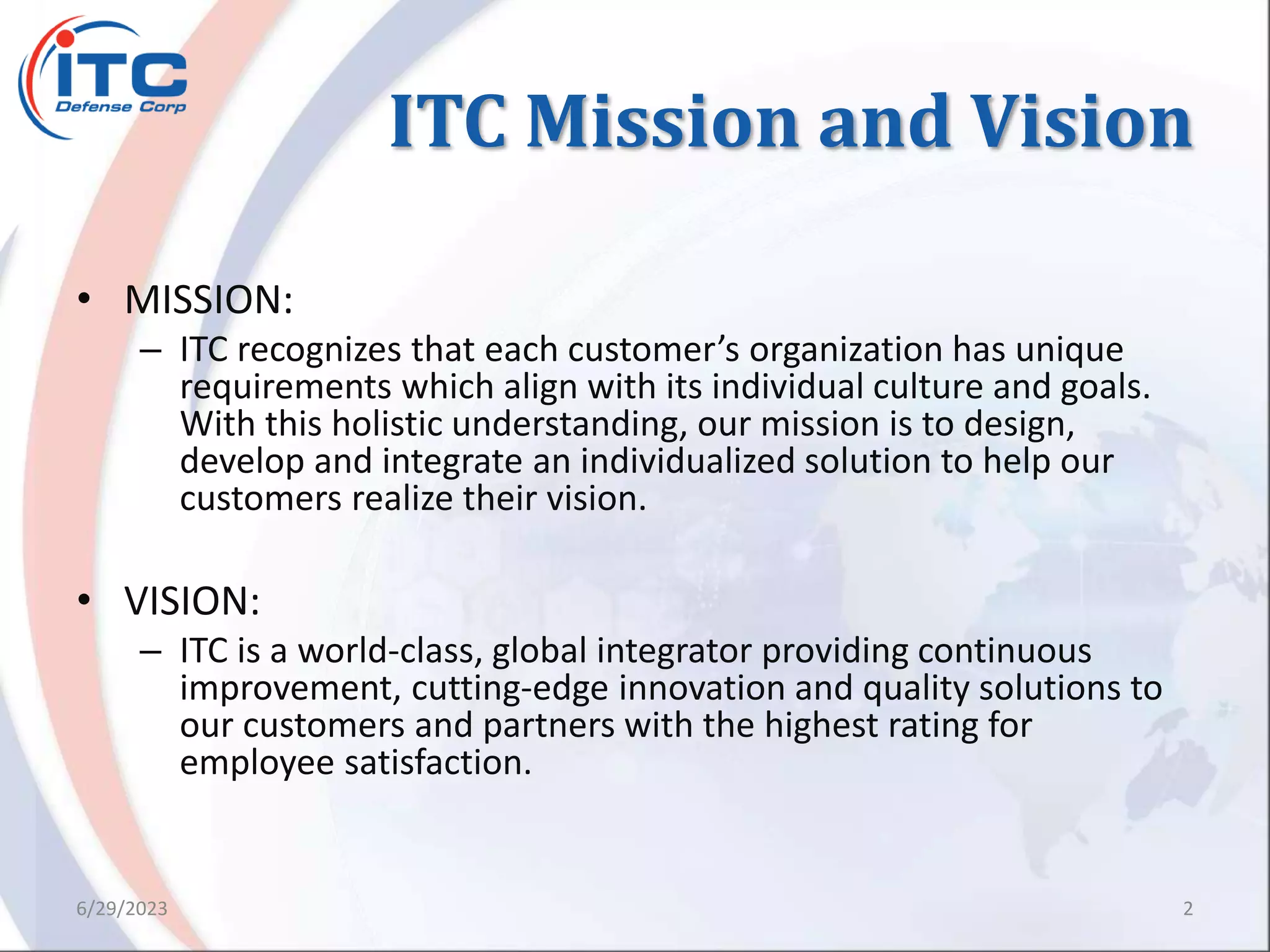 ITC vission and mission | PPTX