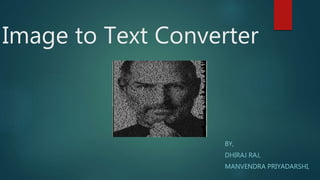 Image to Text Converter | PPTX