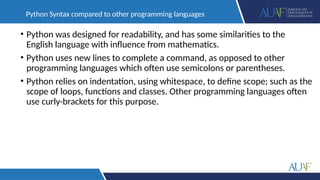 ITC 110 Week 10 Introdution to Python .pptx