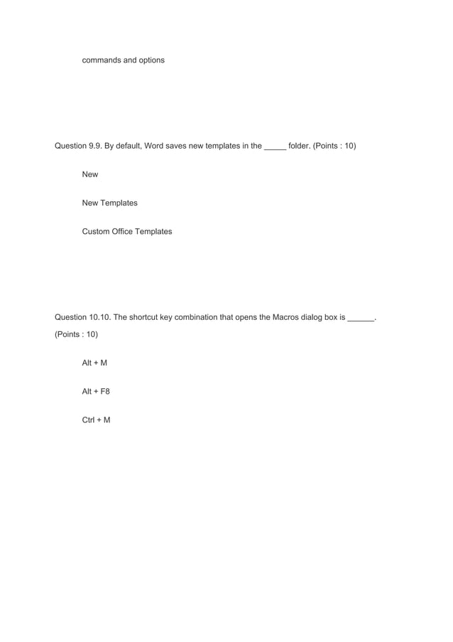 ITC 111 Lesson 5-1.1 Multiple Choice Quiz | PDF