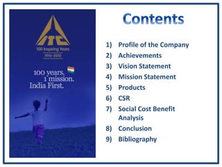 CSR Initiaves at ITC | PPTX