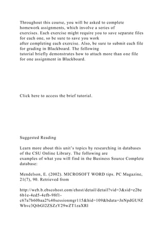 ITC 3001, Personal Computer Fundamentals 1 Course Lea.docx