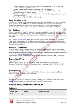 Itc508 objective modelling | PDF