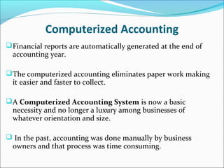 COMPUTERIZED ACCOUNTING AND AUDITING TECHNIQUES (CAAT) | PPT