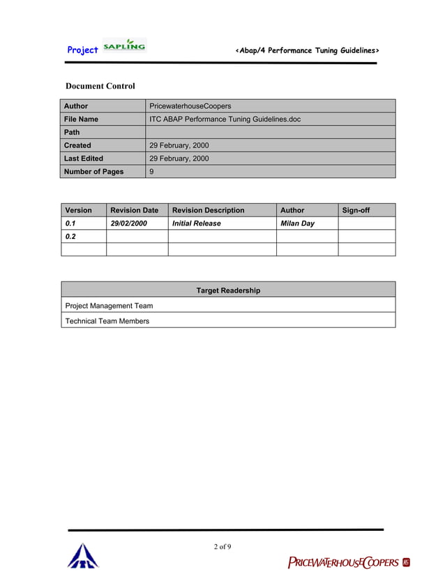 Itc abap performance tuning guidelines | PDF