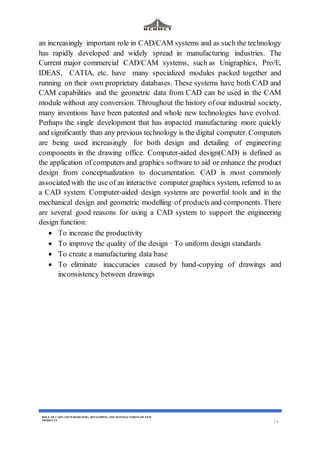 It cad&cam report | PDF
