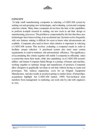 It cad&cam report | PDF
