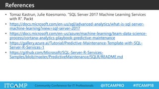 ITCamp 2018 - Andrea Martorana Tusa - Failure prediction for manufacturing industry with SQL ...