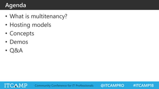 ITCamp 2018 - Gunnar Peipman - Multi-tenant web applications with ASP.NET Core | PPT