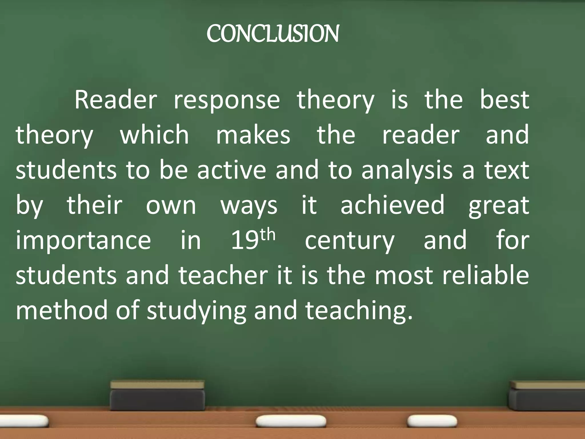 READERS' RESPONSE CTICISM | PPT